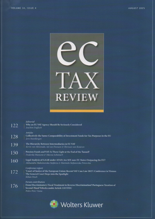 EC Tax Review: Volume 34, Issue 4, August, 2025 | DDTC Library