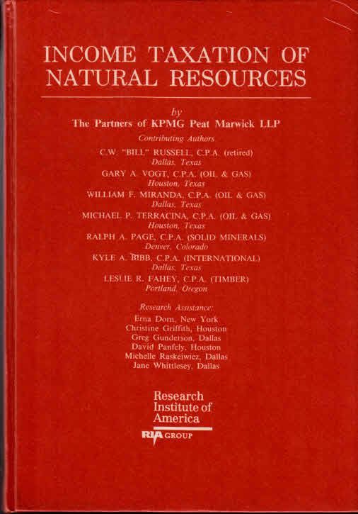 Income Taxation Natural Resources | DDTC Library