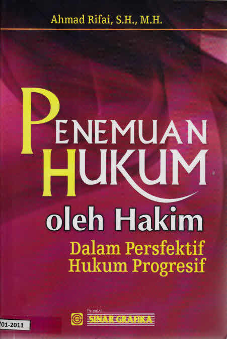 Penemuan Hukum oleh Hakim dalam Perspektif Hukum Progresif | DDTC Library