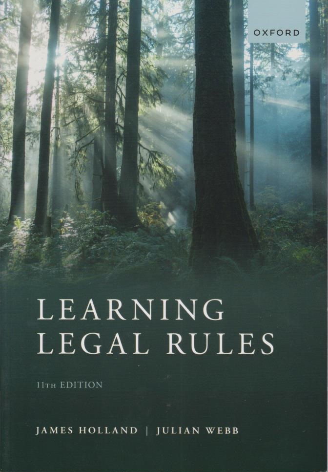 Learning Legal Rules 11th ed | DDTC Library