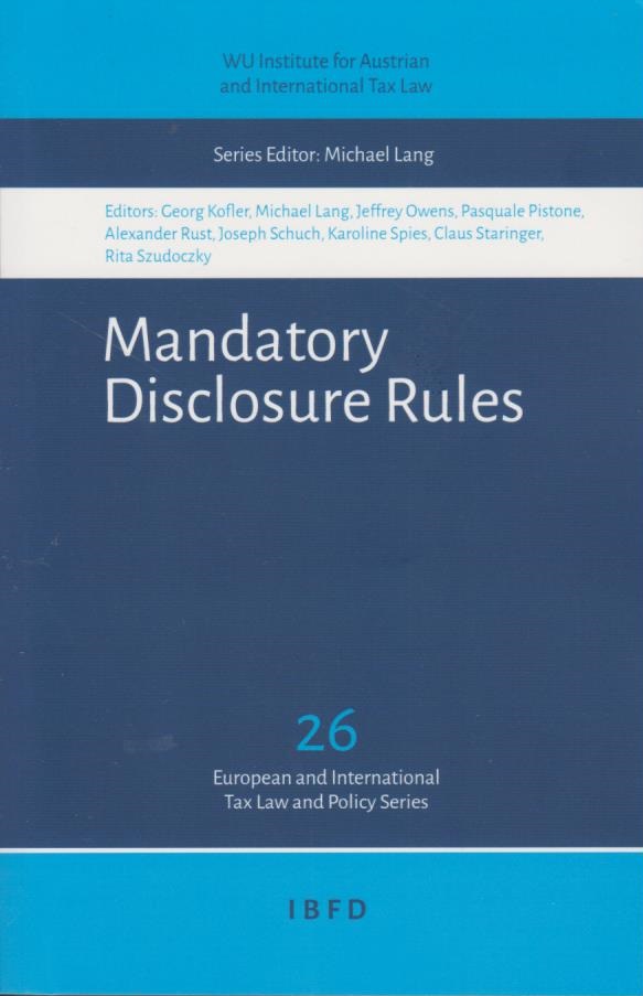 Mandatory Disclosure Rules | DDTC Library