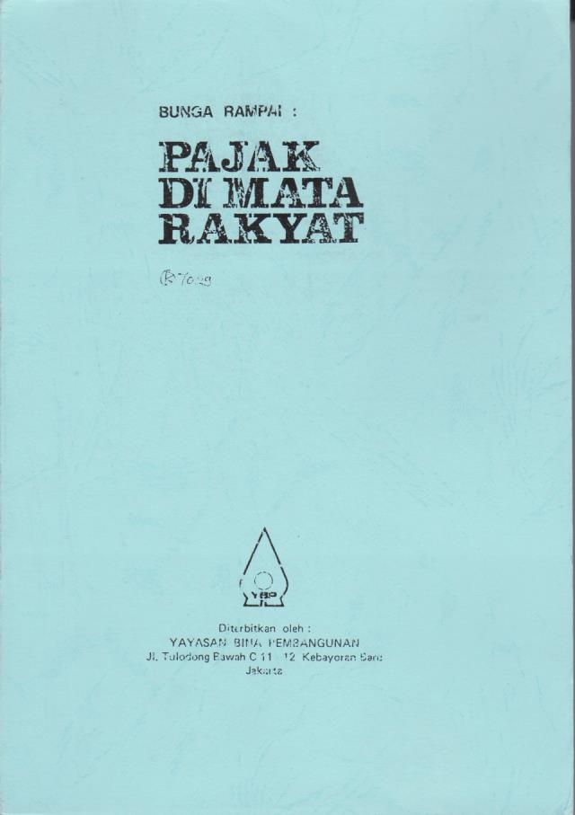 Bunga Rampai: Pajak di Mata Rakyat | DDTC Library