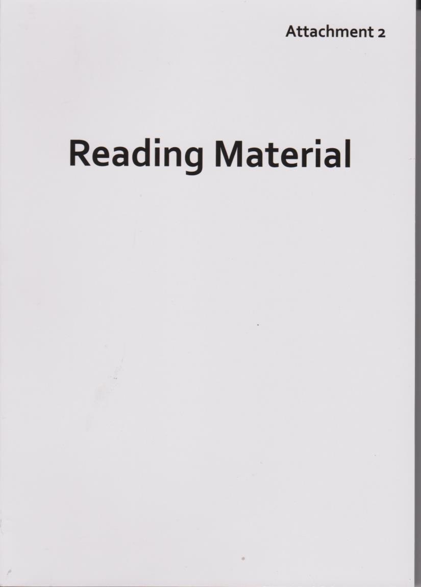 Reading Material : Attachment 2 | DDTC Library