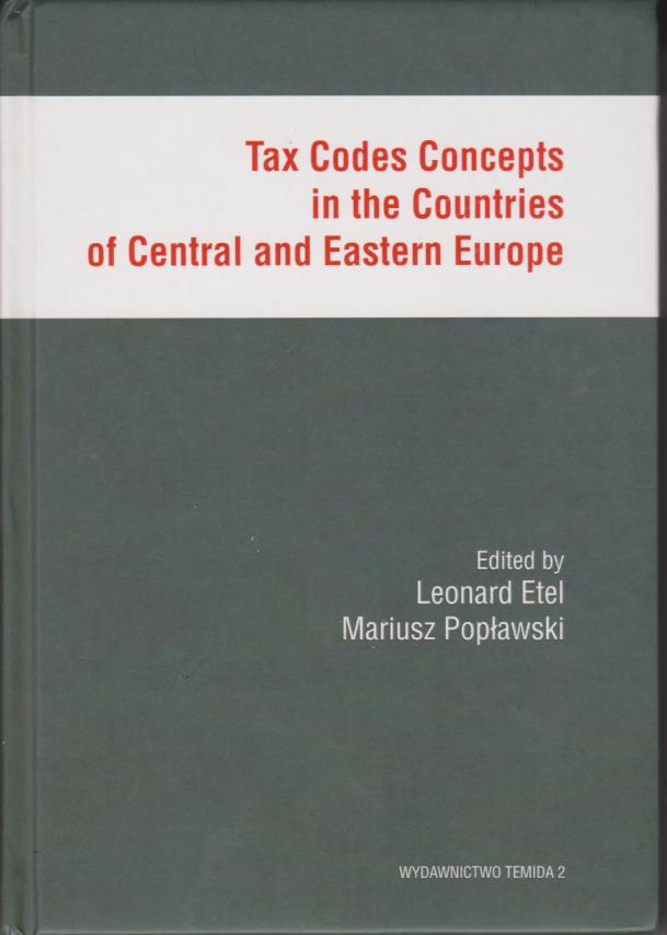 Tax Codes Concepts in the Countries of Central and Eastern Europe ...