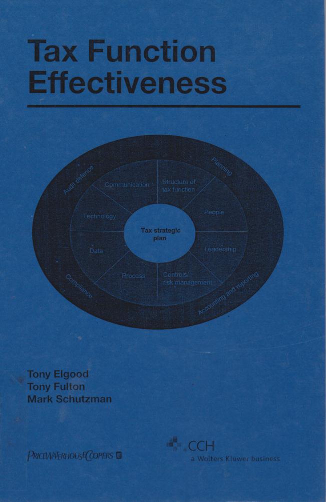 Tax Function Effectiveness | DDTC Library