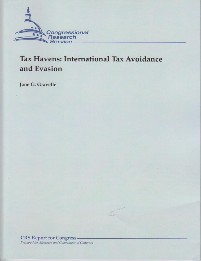 Tax Havens: International Tax Avoidance and Evasion | DDTC Library