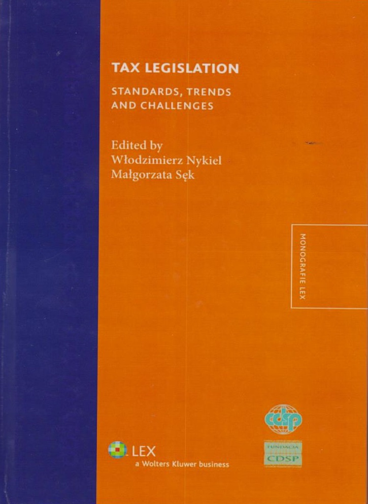 Tax Legislation: Standards, Trends, and Challenges | DDTC Library