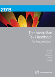 The Australian Tax Handbook Tax Return Edition 2013 | DDTC Library