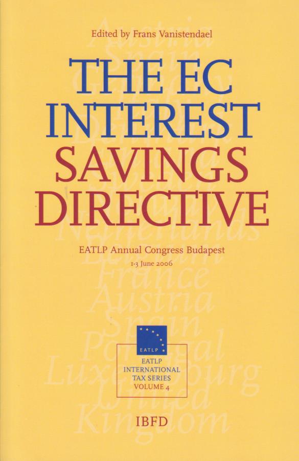 The EC Interest Savings Directive | DDTC Library
