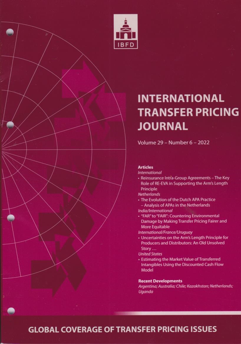 International Transfer Pricing Journal Vol. 29 No. 6 - 2022 | DDTC Library