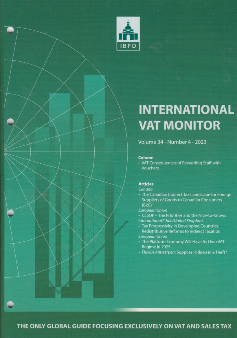 International VAT Monitor Vol. 34 No. 4 - 2023 | DDTC Library