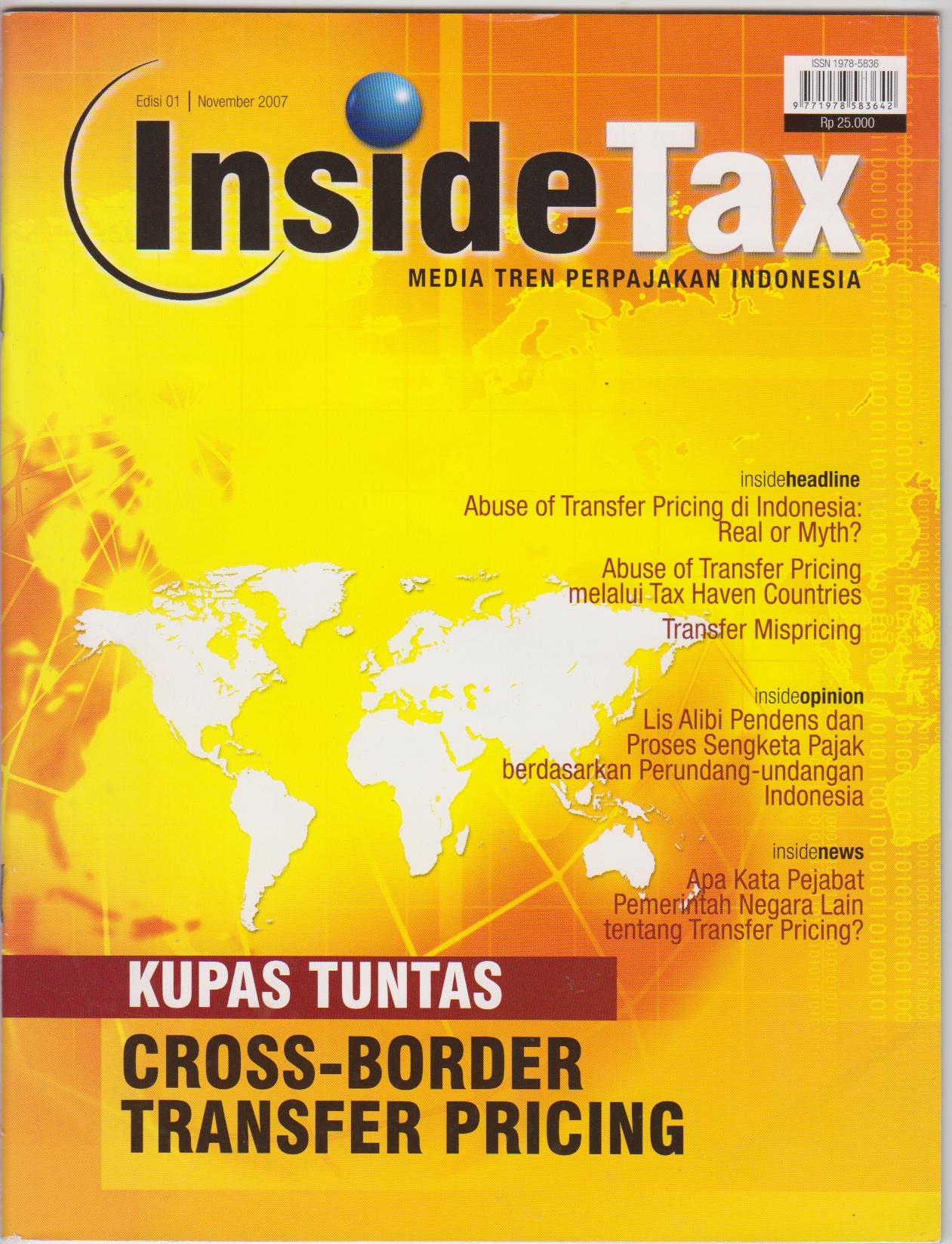 Inside Tax Edisi 01, November 2007 | DDTC Library